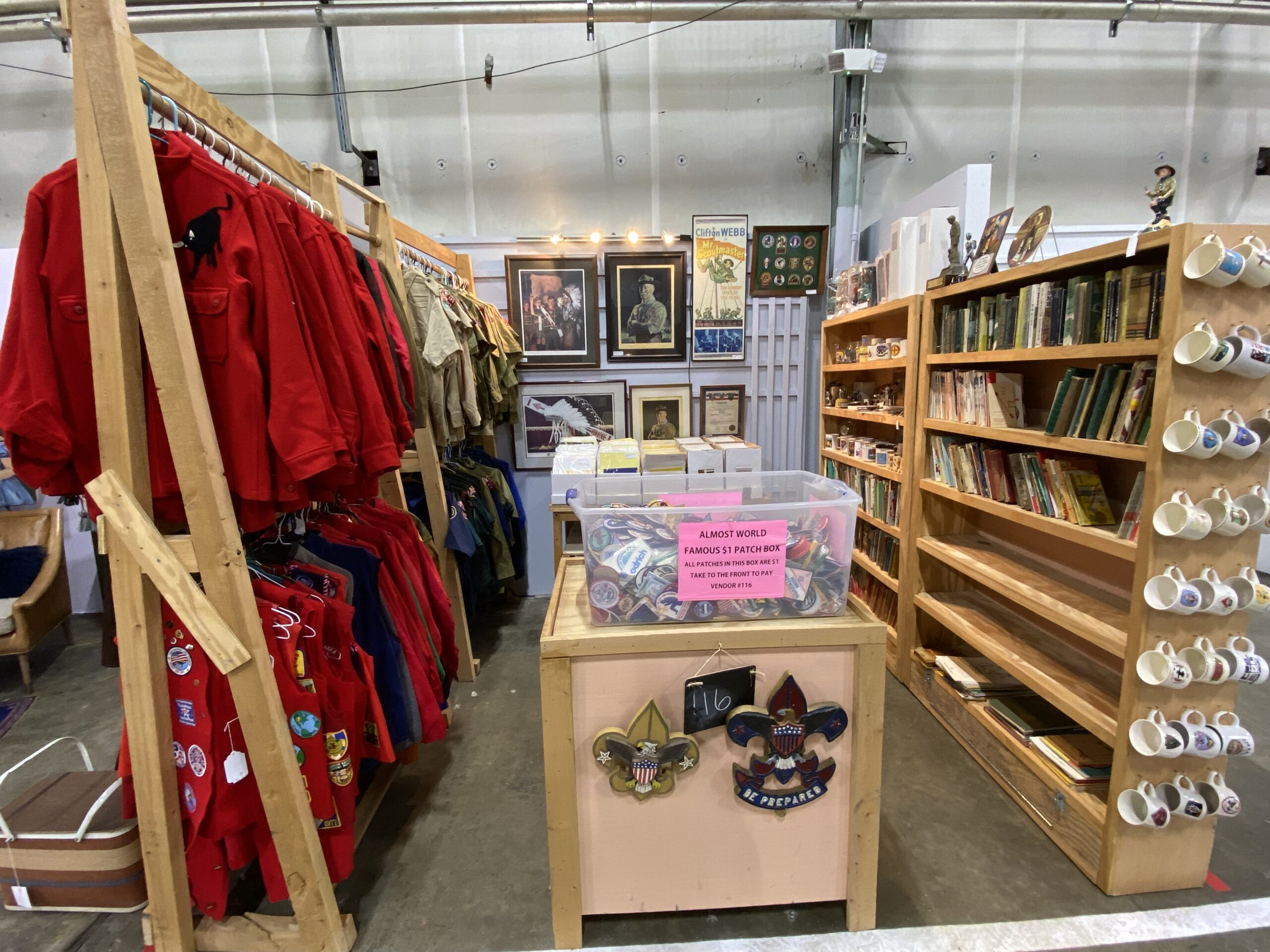 Scout Patch Collectors » » Boy Scout memorabilia booth at Sleepy Poet ...