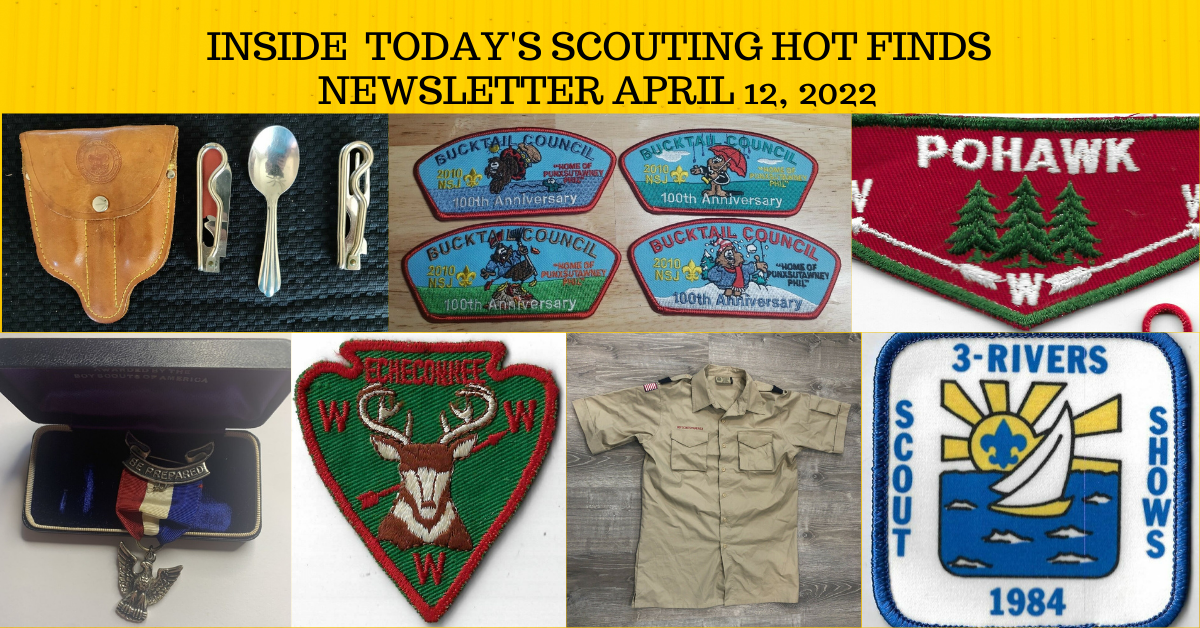 Scout Patch Collectors » » Tuesday Scouting Hot Finds Newsletter April ...