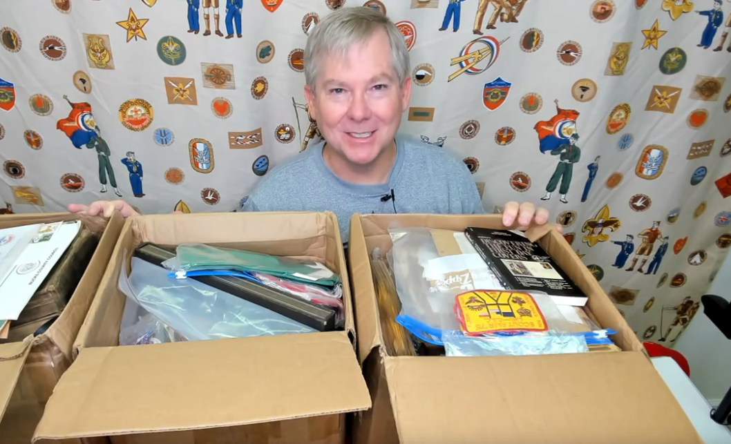 Scout Patch Collectors » » Unboxing 55 Pounds of Scouting Memorabilia ...